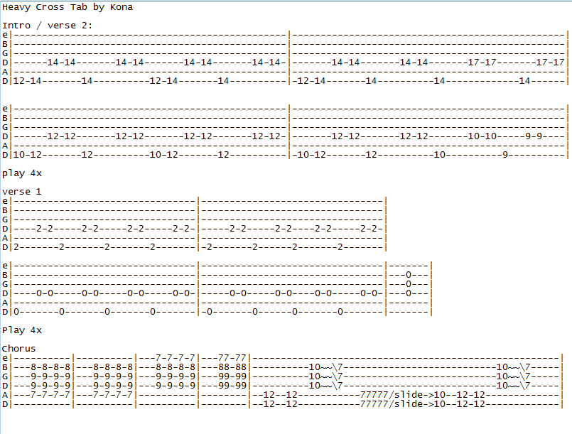 Gossip - Heavy Cross Gitarre Guitar Tutorial Slow - YouTube